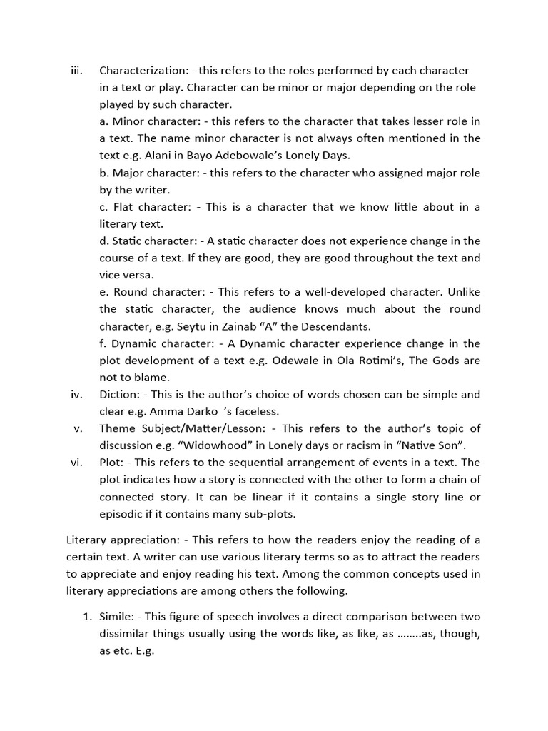 Characterization | PDF Characterization | PDF