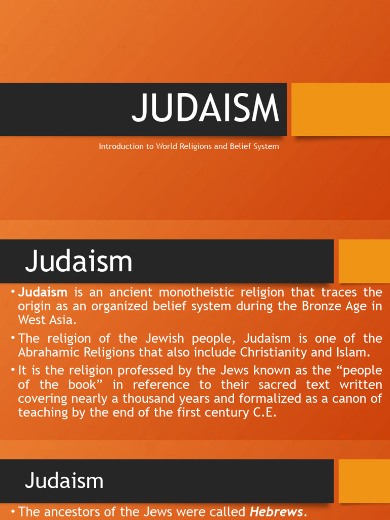 Judaism | PDF | Bible | Hebrew Bible