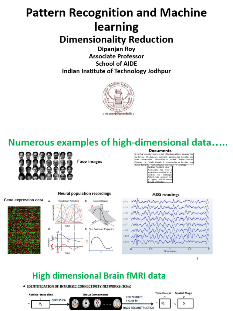 Dimensionality Reduction 22-01-22 | PDF | Principal Component Analysis ...
