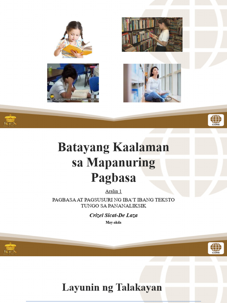 1 Batayang Kaalaman Sa Mapanuring Pagbasa | PDF