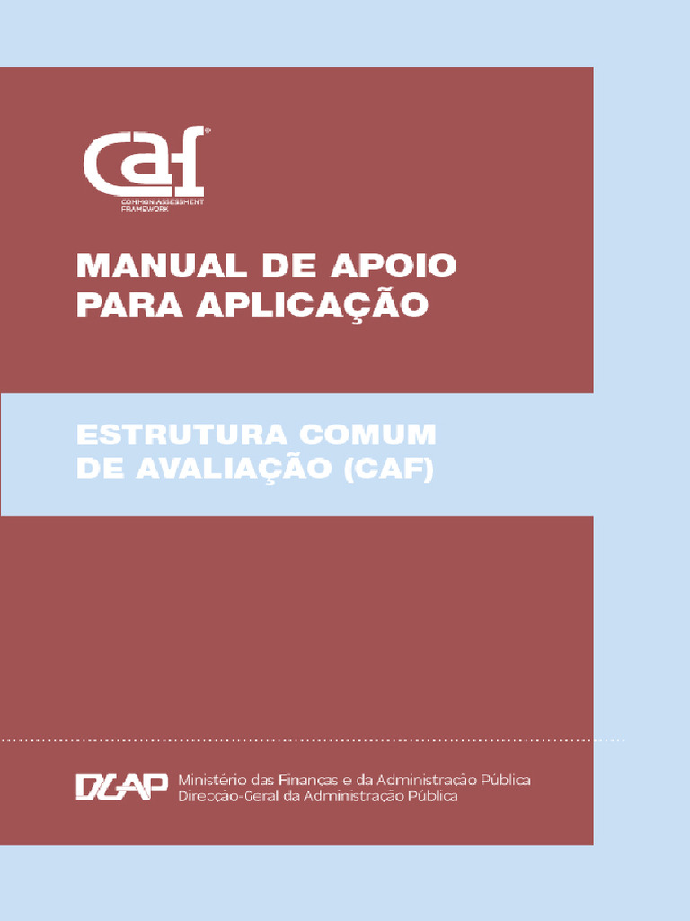 Manual de Apoio para Aplicação Do CAF | PDF | Liderança | Gestão de ...