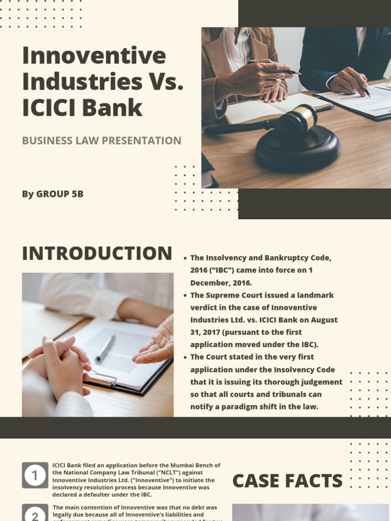 BL Case Presentation | PDF | Bankruptcy | Appeal