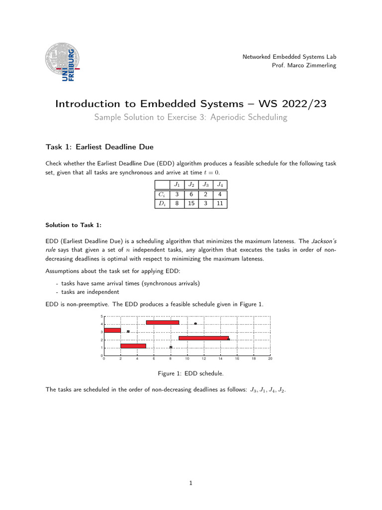 Exercise3 - Solution Introduction For Embedded Systems | PDF ... Exercise3 - Solution Introduction For Embedded Systems | PDF ...