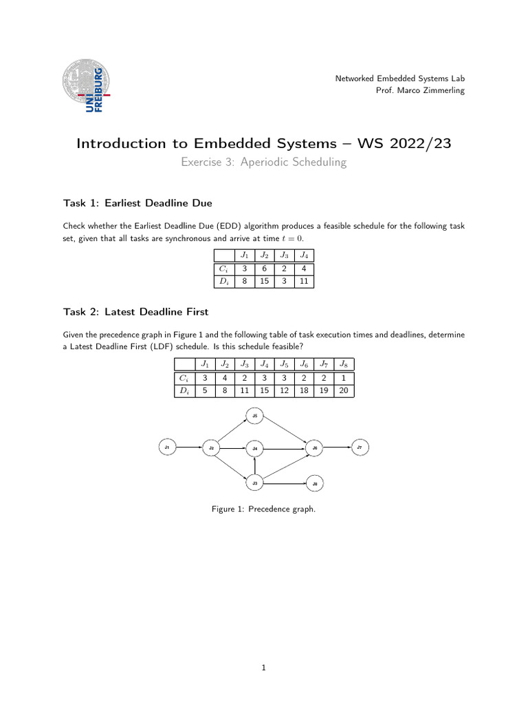 Exercise3 - Introduction For Embedded Systems | PDF