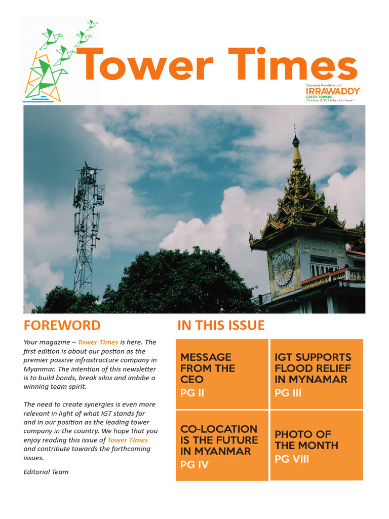 Tower Times: IGT's Impact in Myanmar | PDF | License | Telecommunications