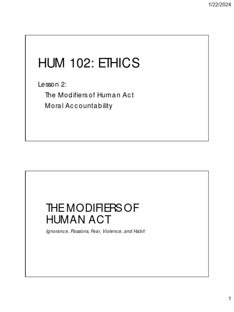 Ethics Lesson 2 Pdf Fear Punishments