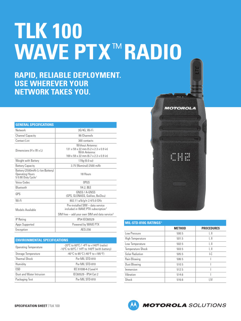 WAVE PTX TLK100 DataSheet ENG | PDF | Headphones | Microphone