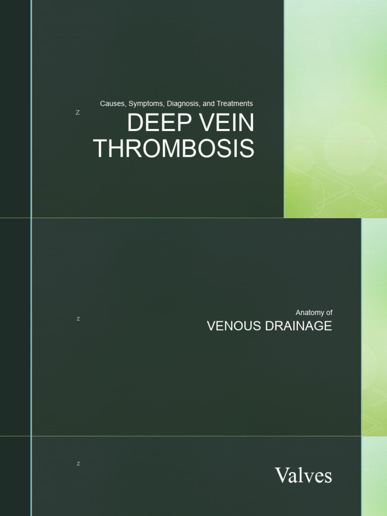 Deep Vein Thrombosis | PDF