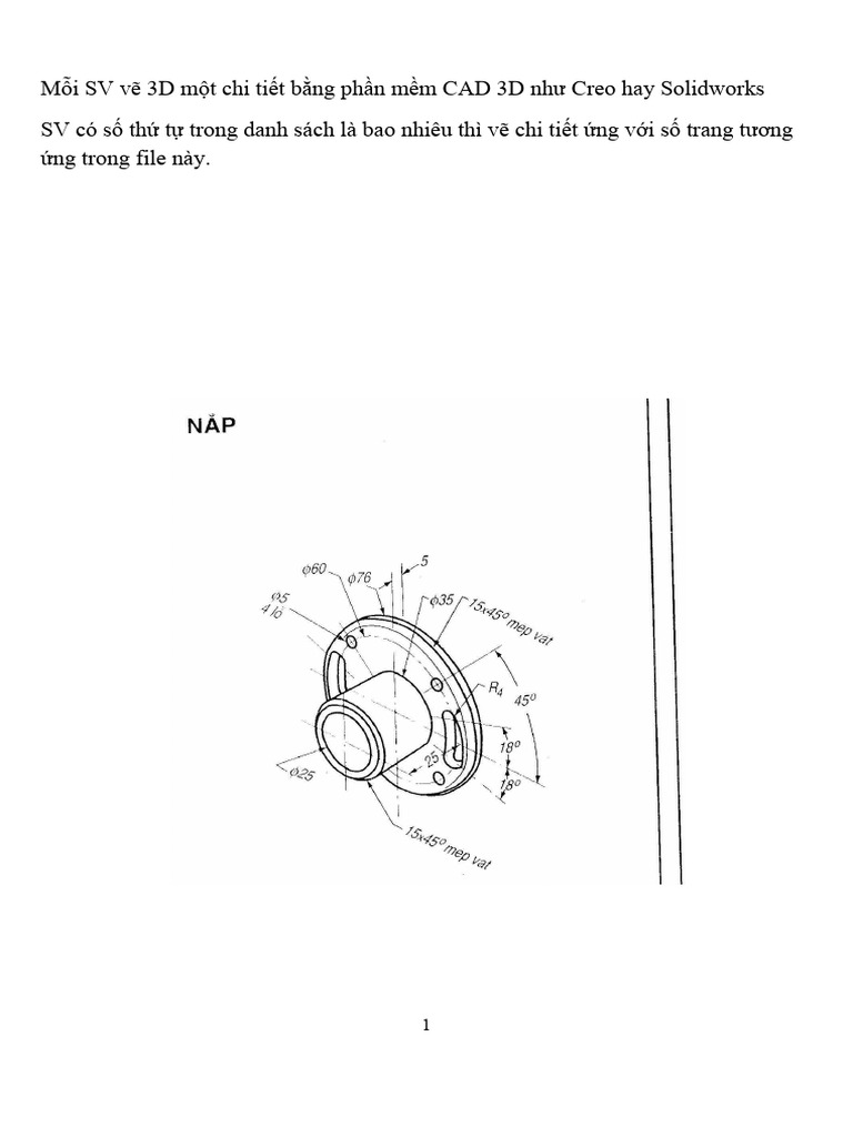 Cac Chi Tiet 3D (71 Chi Tiet) | PDF