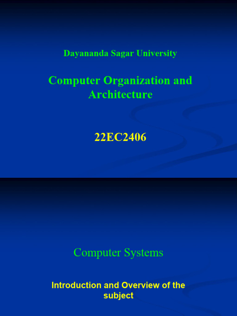 Dayananda Sagar University | PDF | Computer Data Storage | Central Processing Unit