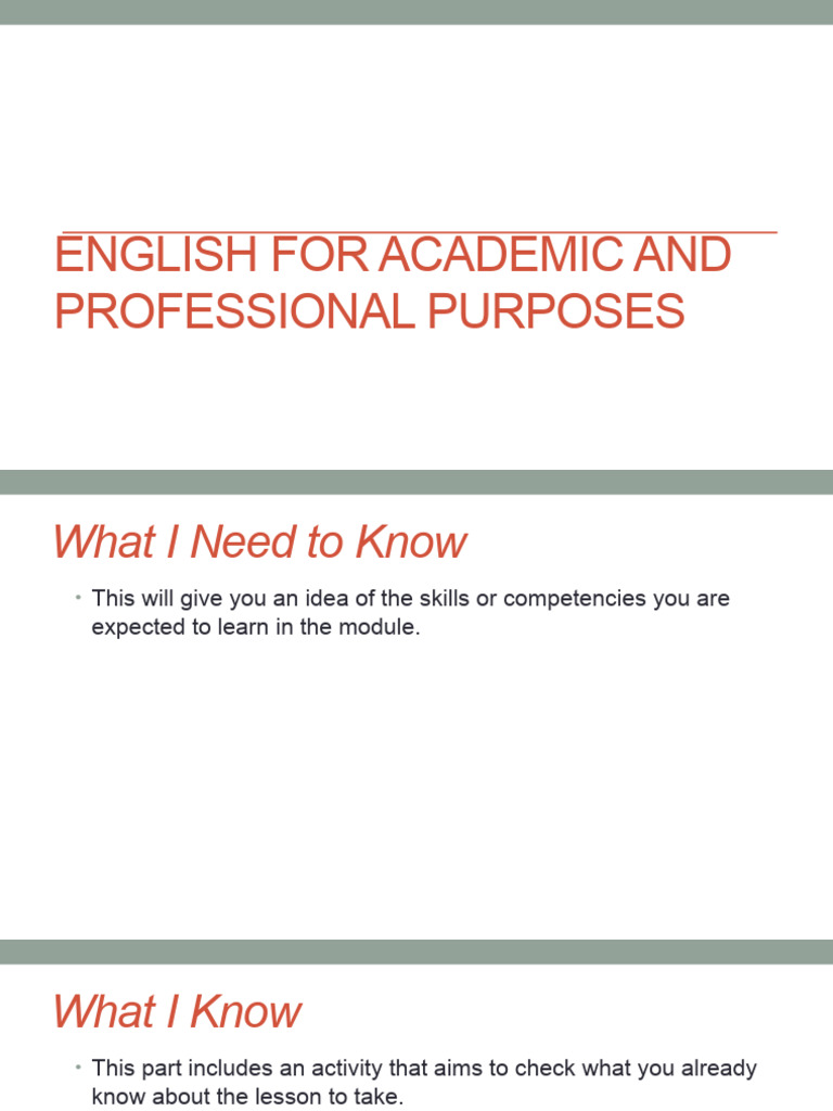 EAPP - Lesson 1 (Academic Text) | PDF | Essays | Thesis