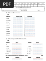 English Class 6 Final Exam | PDF | Linguistics