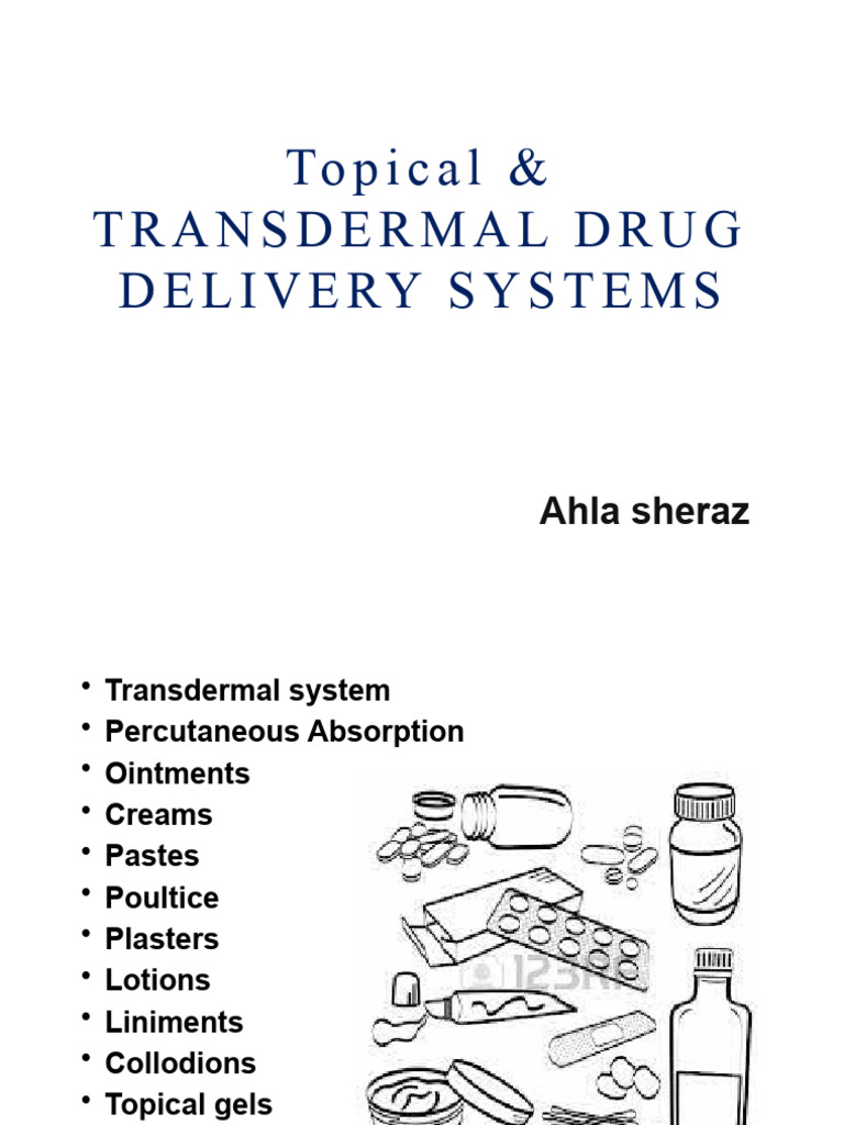 1.topical and Transdermal Drug Delivery System | PDF | Topical Medication | Drugs