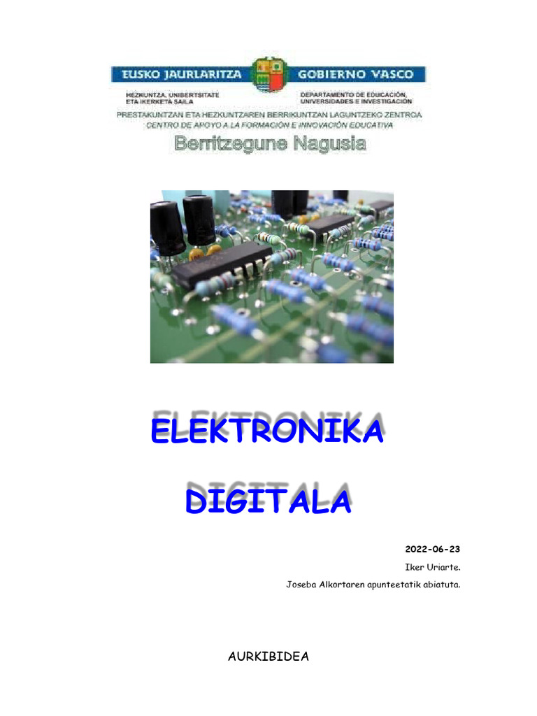 ELEKTRONIKA UD1 - Apunteak | PDF