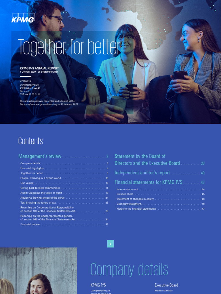 DK KPMG Annual Report 2021 | PDF | Audit | Financial Audit