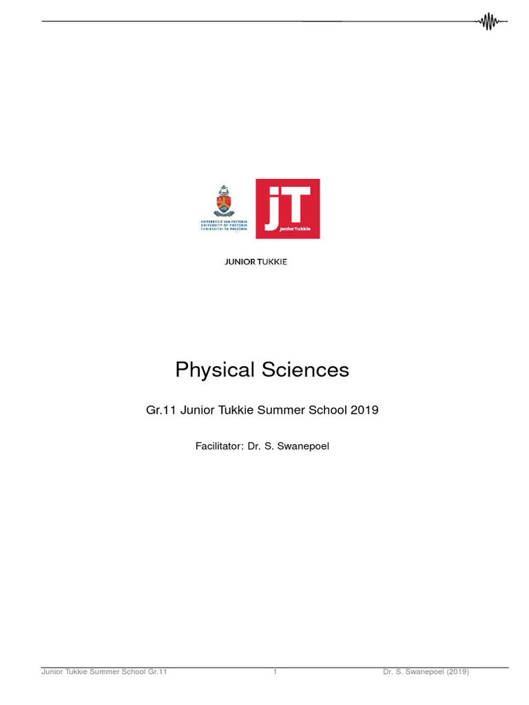 Grade 11 Physical Sciences Notes | PDF