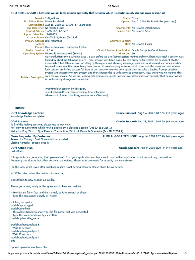 Kill Lock Session | PDF | Databases | Computing
