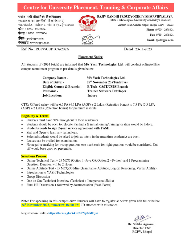 Yash Technologies Ltd. - Notice - Final | PDF | Computer Programming ... Yash Technologies Ltd. - Notice - Final | PDF | Computer Programming ...