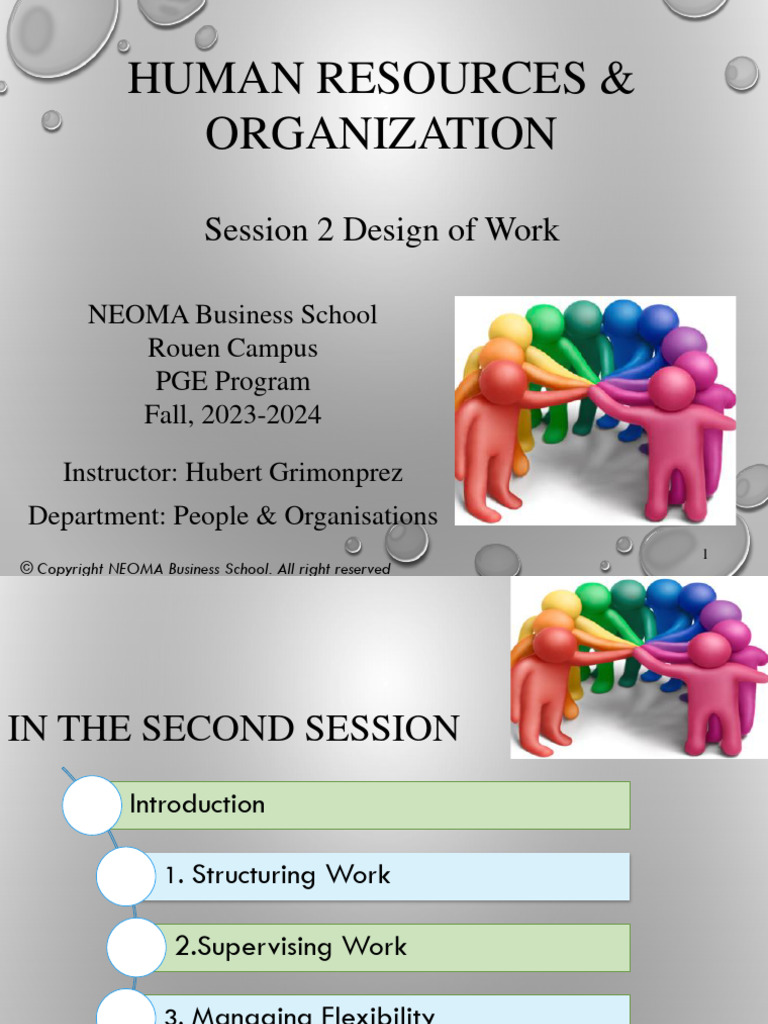 Session 2 - Design of Work - Hubert | Download Free PDF | Occupational ...