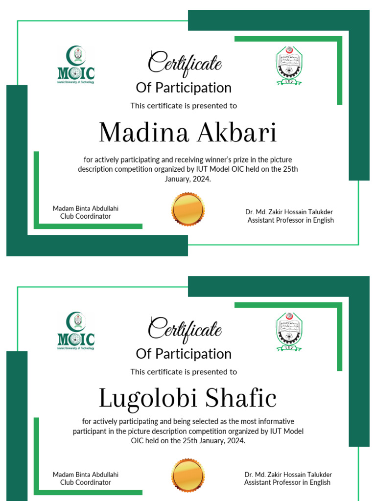 Certificates | PDF
