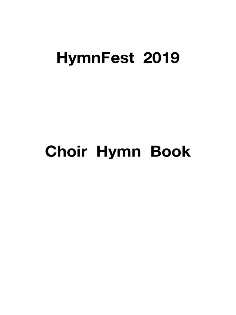2019 Choir Hymn Book | PDF | Hymns | Church Music