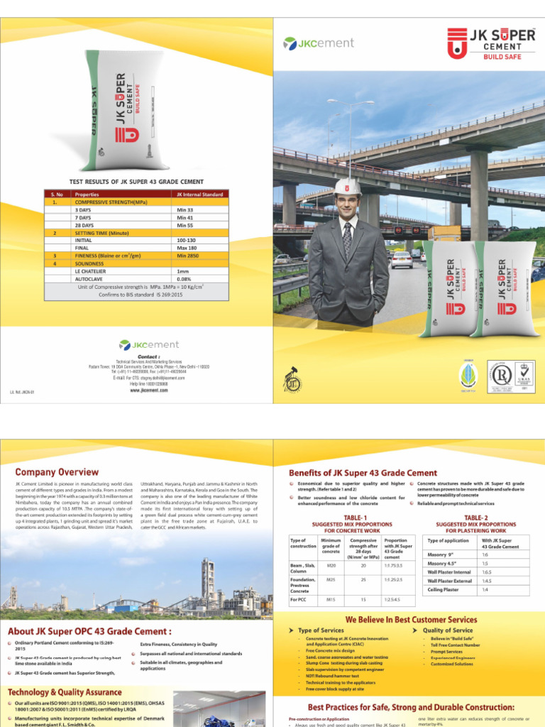 JKCL Broc JK-Super OPC43 North ENG v2 | PDF