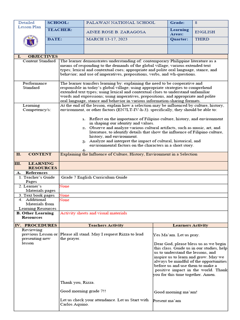 Checked DLP Ainee Ivinn | PDF | Learning | Knowledge