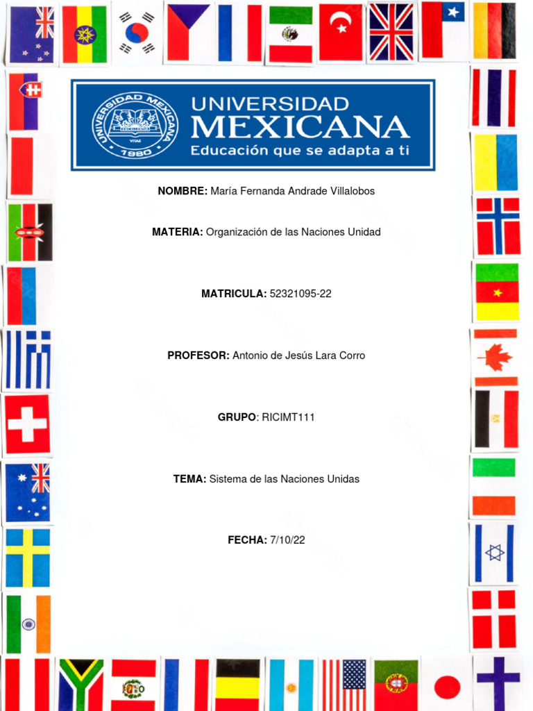 Sistema de Las Naciones Unidas | PDF | Programa de las Naciones Unidas para el Desarrollo ...