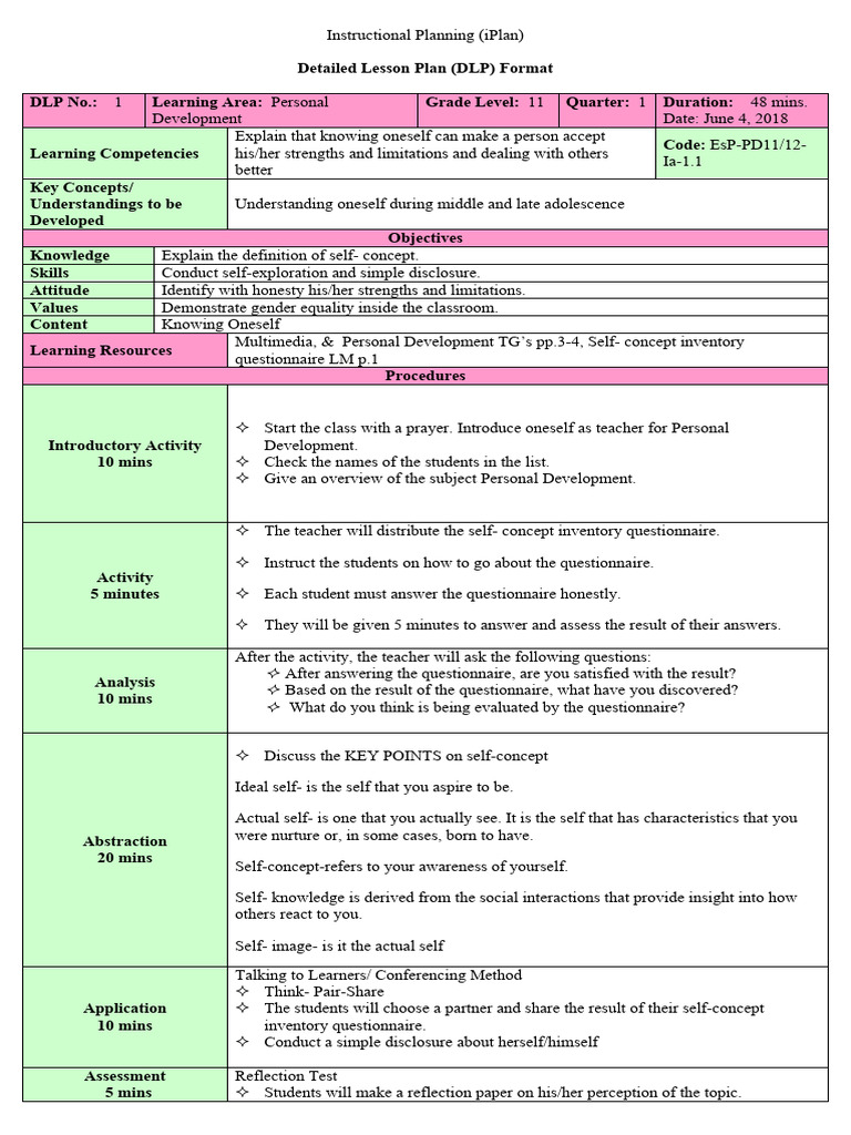DLP-1 - 2 | PDF | Self Concept | Learning