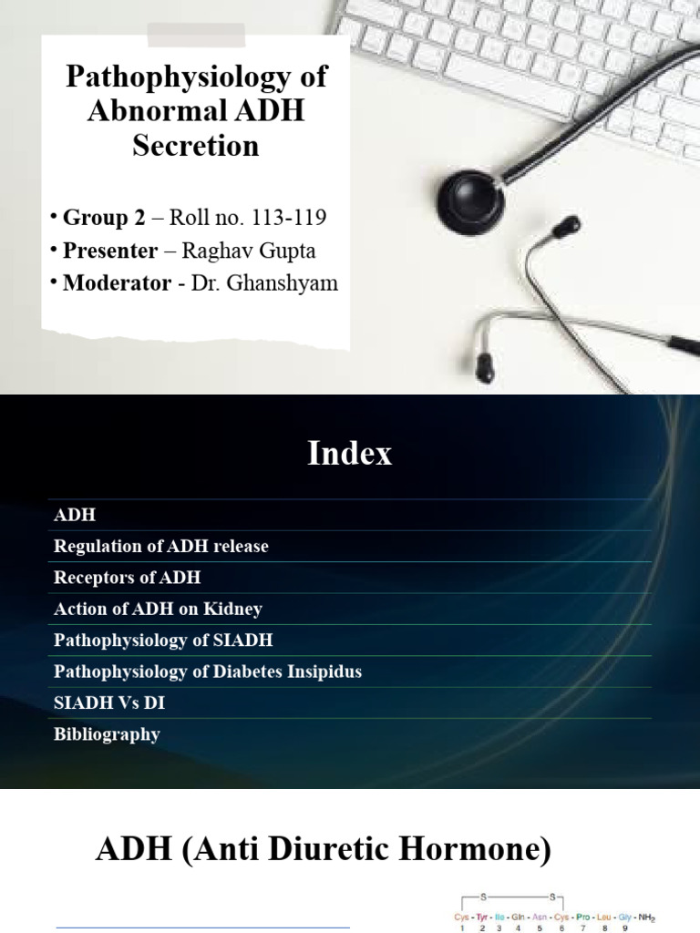 ADH Updated | PDF | Medical Specialties | Endocrine System