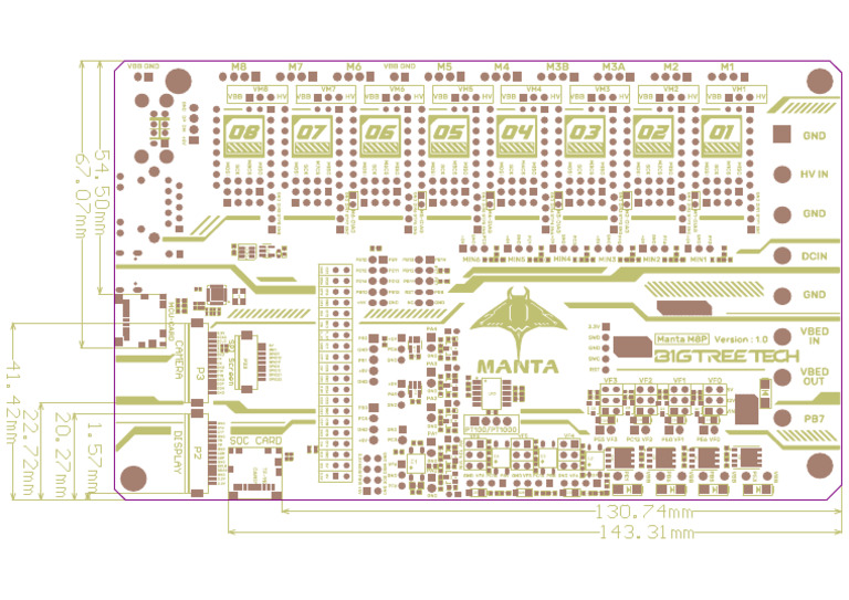 BIGTREETECH MANTA M8P V1.0-SIZE-bot | PDF