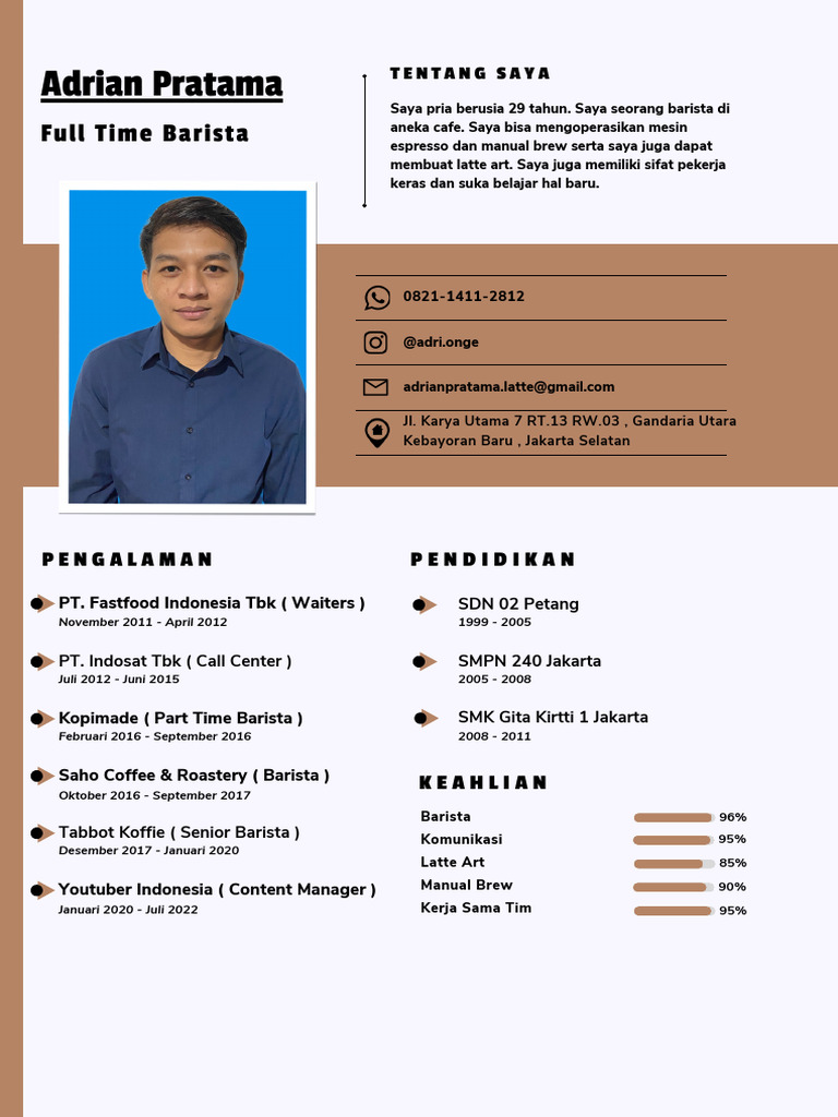 Adrian Pratama CV | PDF
