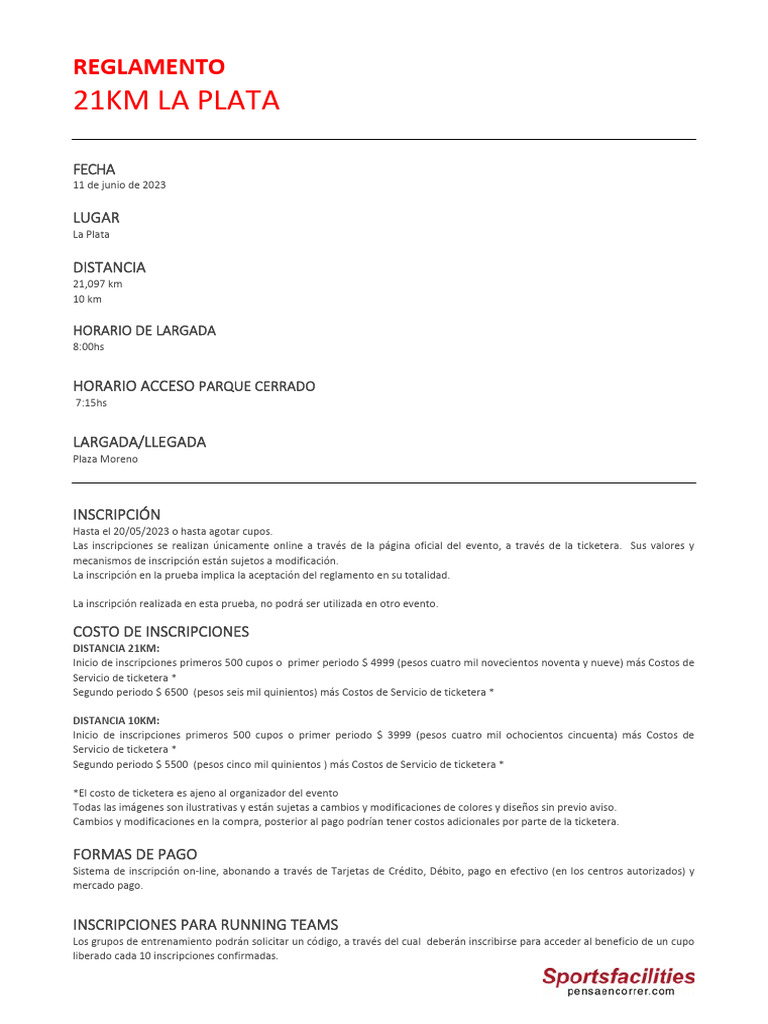 Reglamento La Plata | PDF