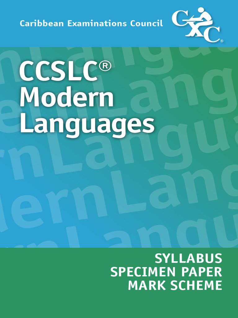 CCSLC Modern Languages Sylabus | PDF | Curriculum | Learning