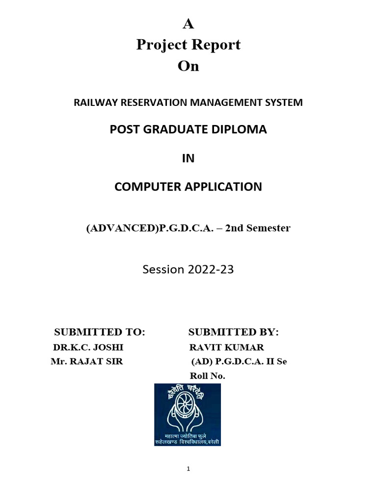 Railway Reservation System | PDF