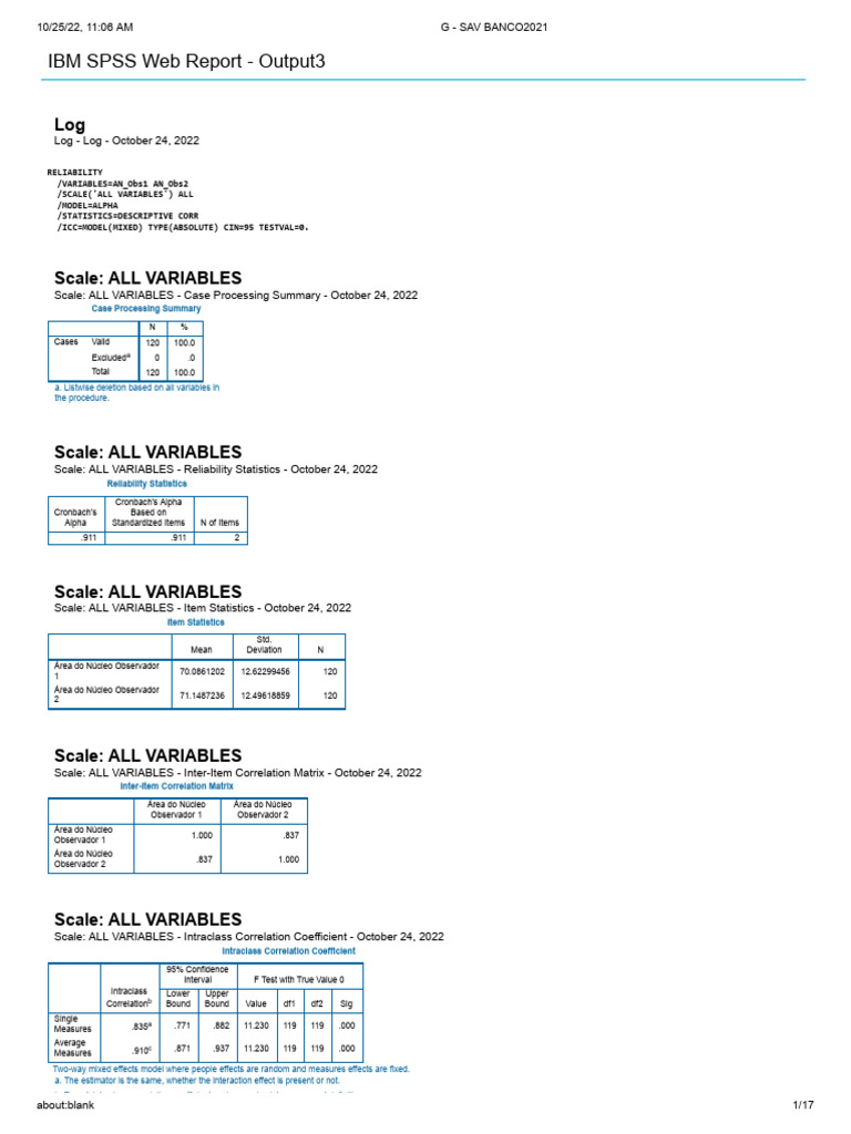 A-G Sav V Banco2021 | PDF | Student's T Test | Statistics