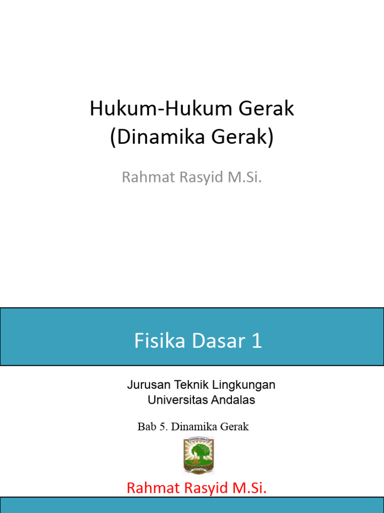 Dinamika Gerak | PDF