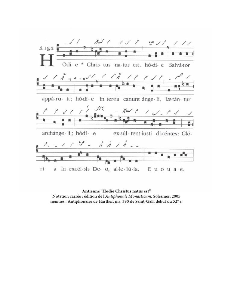 Hodie Christus Gregorian | PDF
