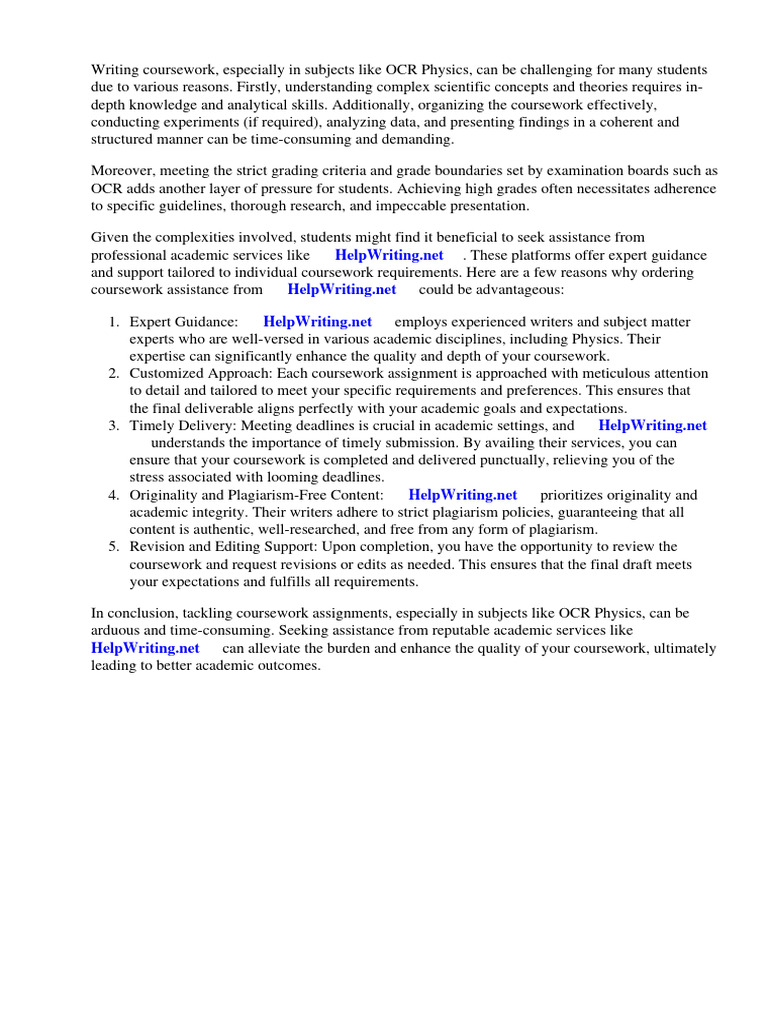 Ocr Physics Coursework Grade Boundaries | PDF | Qualifications