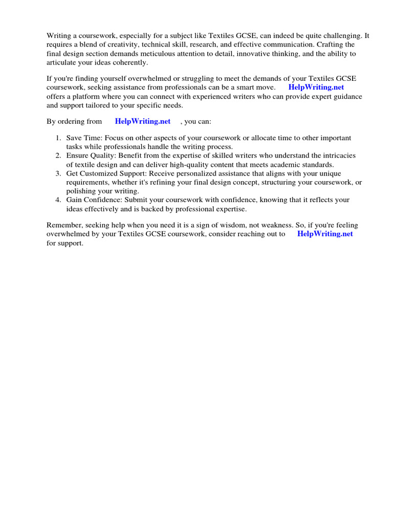 Textiles Gcse Coursework Final Design | Download Free PDF | Textiles ...