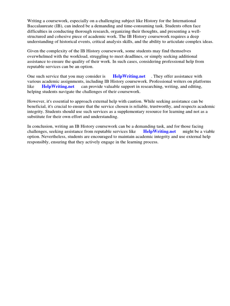 History Coursework Ib | PDF | Critical Thinking | Essays