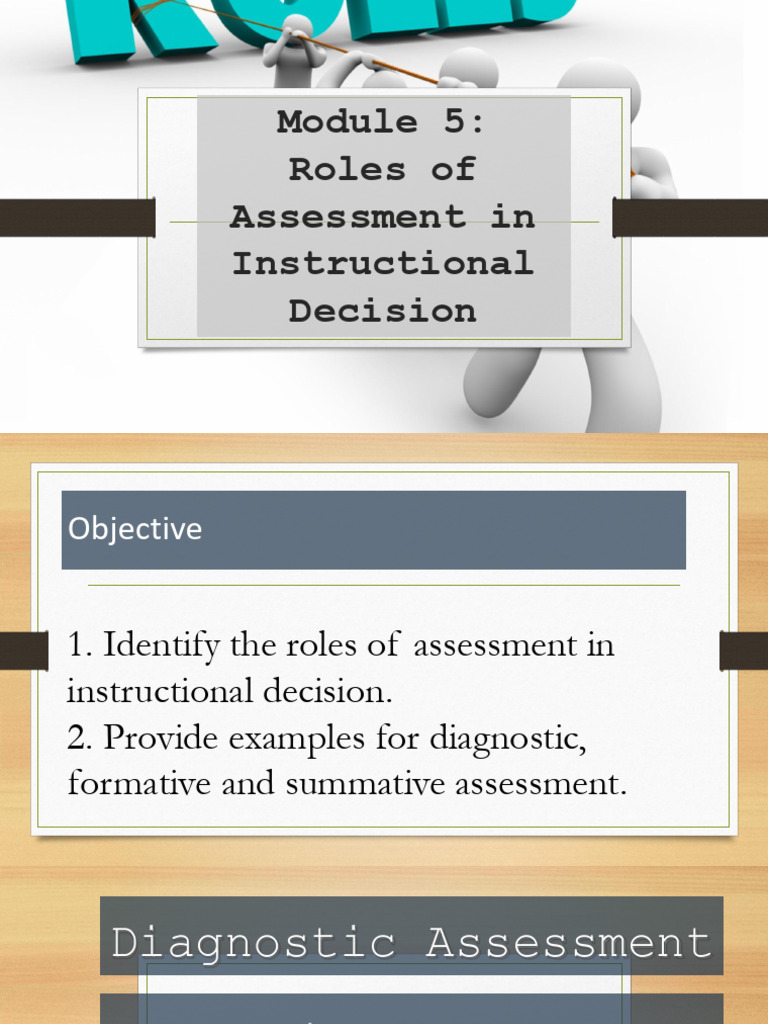 Module-5-Roles-of-Assessment-in-Instructional Decision | PDF | Educational Assessment | Evaluation