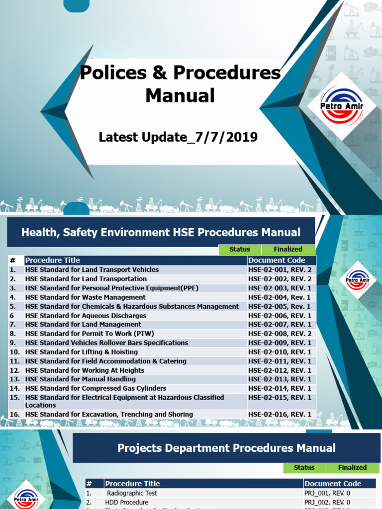 Petro Amir Internal Presentation | PDF | Dangerous Goods