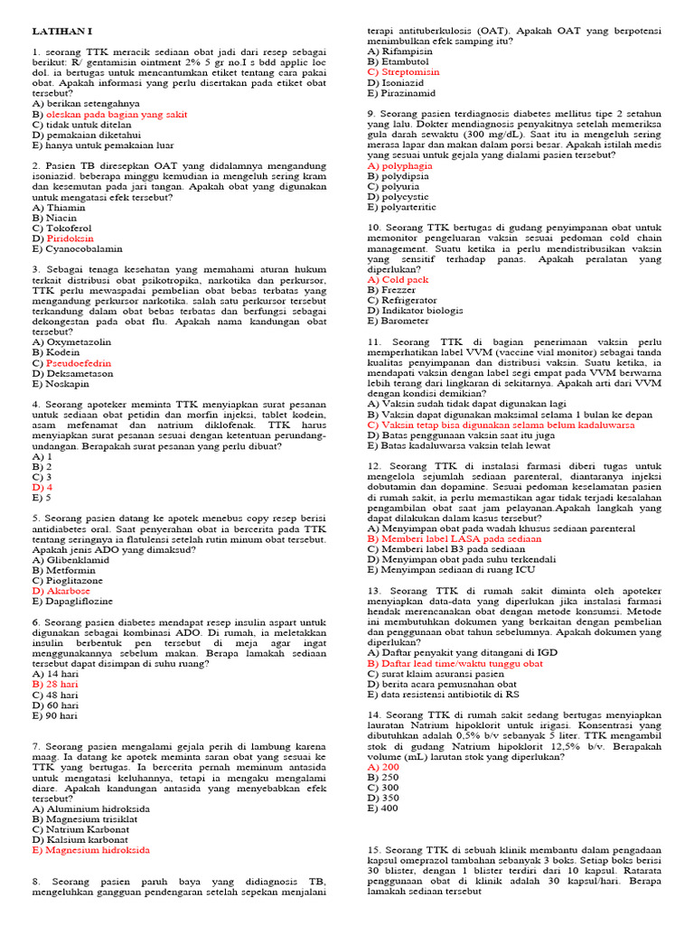 Soal2 Ukom TTK | PDF