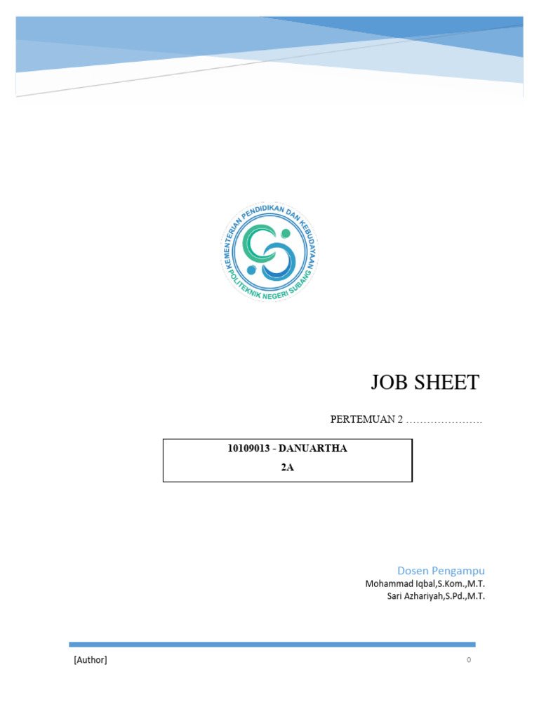 Jobsheet - Pemrograman - Web SI | PDF