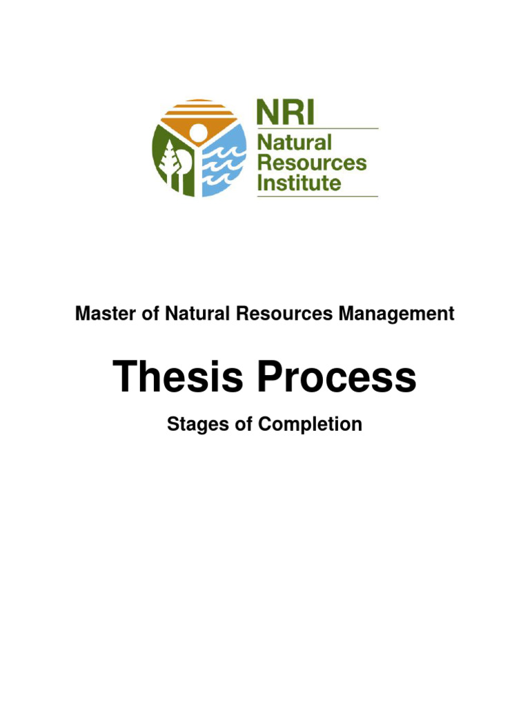 MNRM Thesis Process Guide | PDF | Thesis | Science