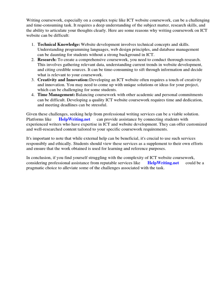 As Ict Website Coursework | PDF | Educational Technology | Information ...