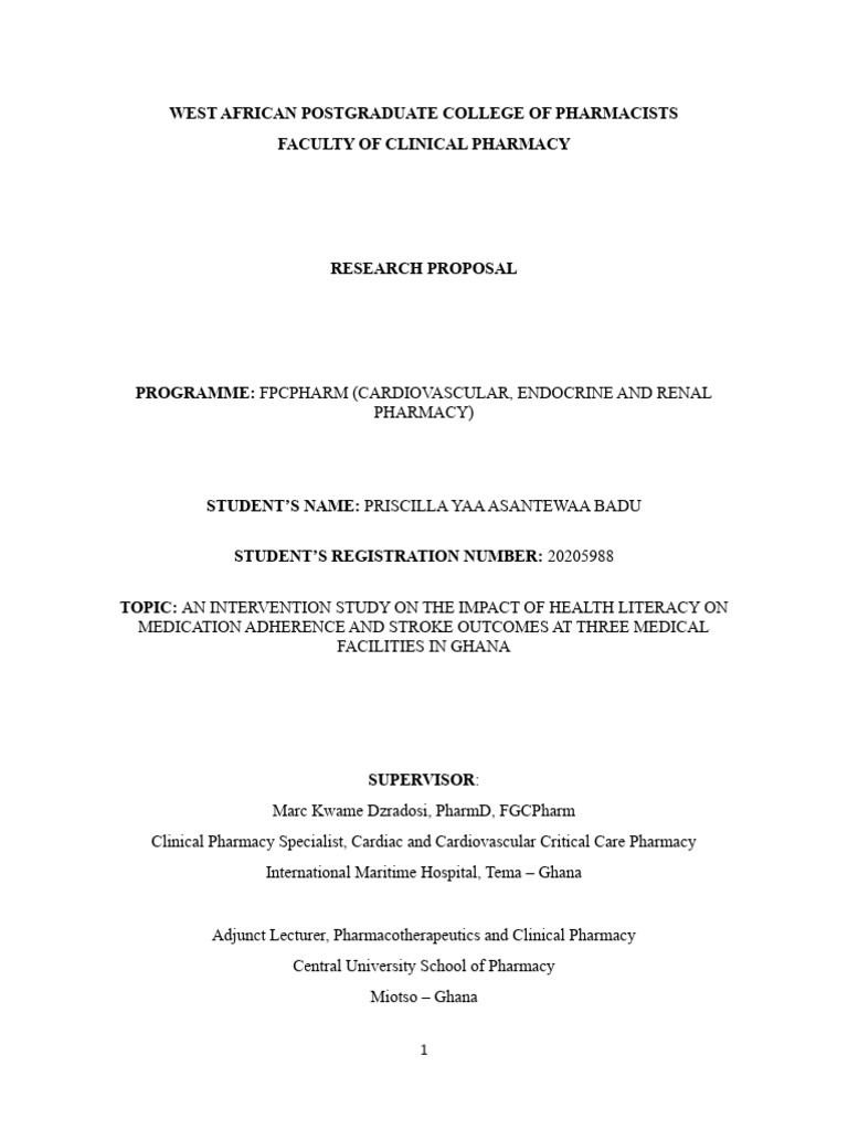 Yaa Asantewaa Proposal | PDF