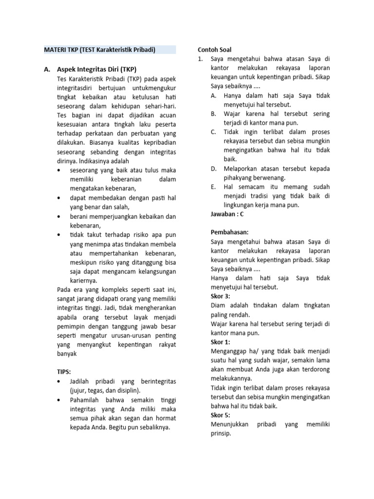 Materi TKP | PDF | Bisnis