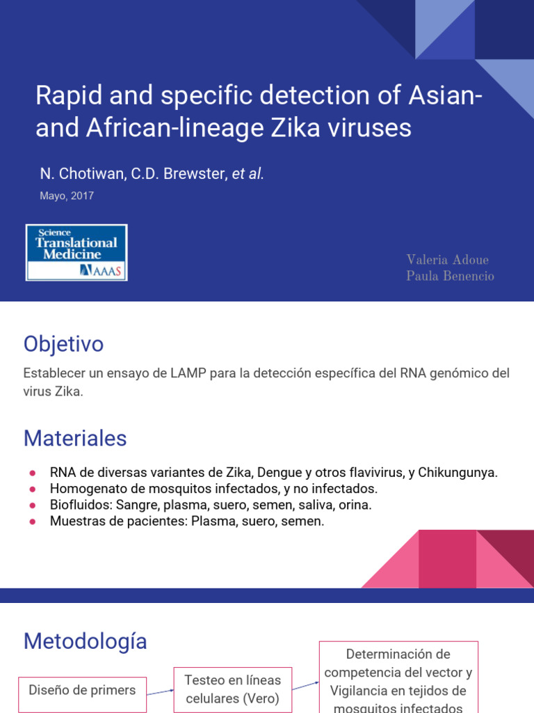 LAMP Detection of Zika Virus | PDF | Virus Zika | Virus